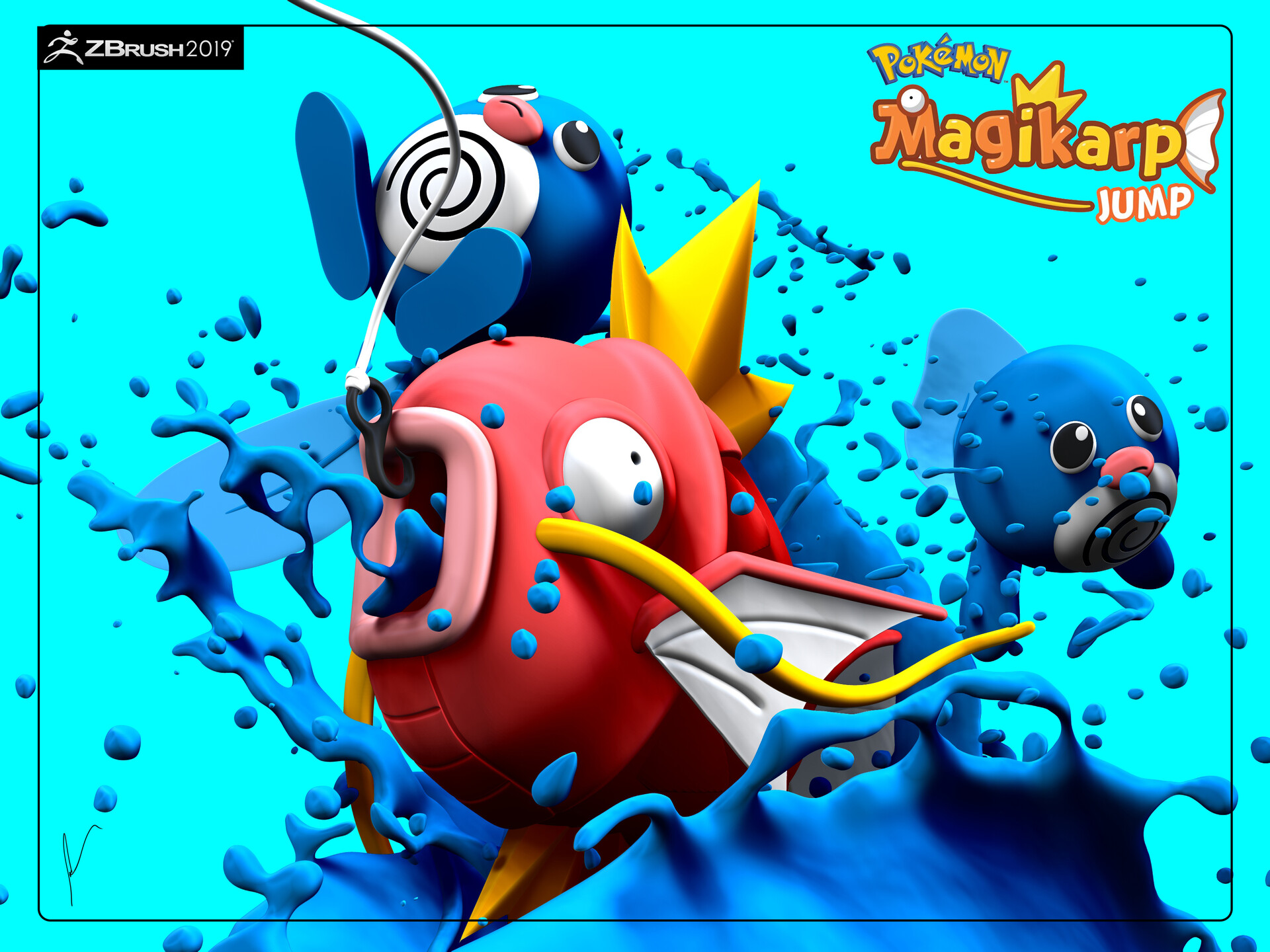 ArtStation - Pokemon Magikarp jump