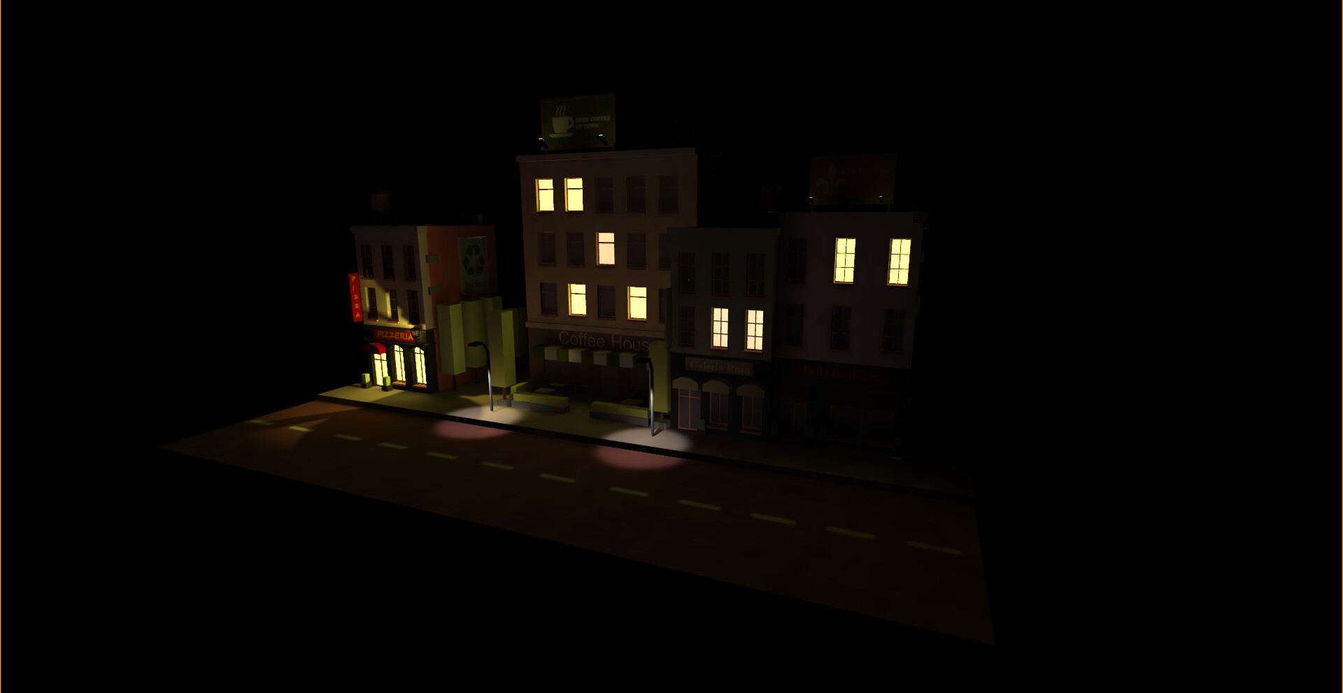 ArtStation - Street Light Scene