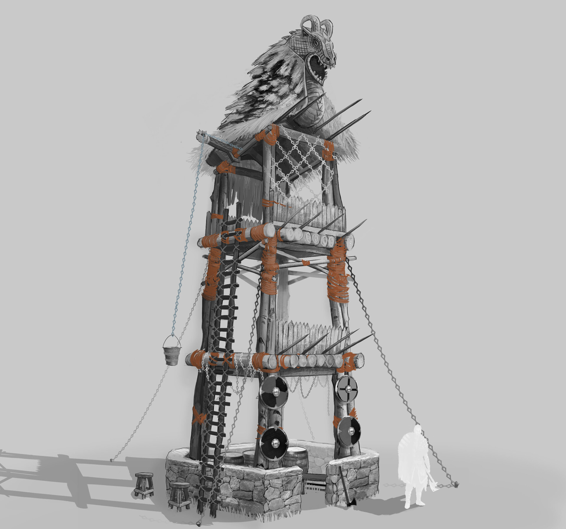 ArtStation - Viking Village Watchtower