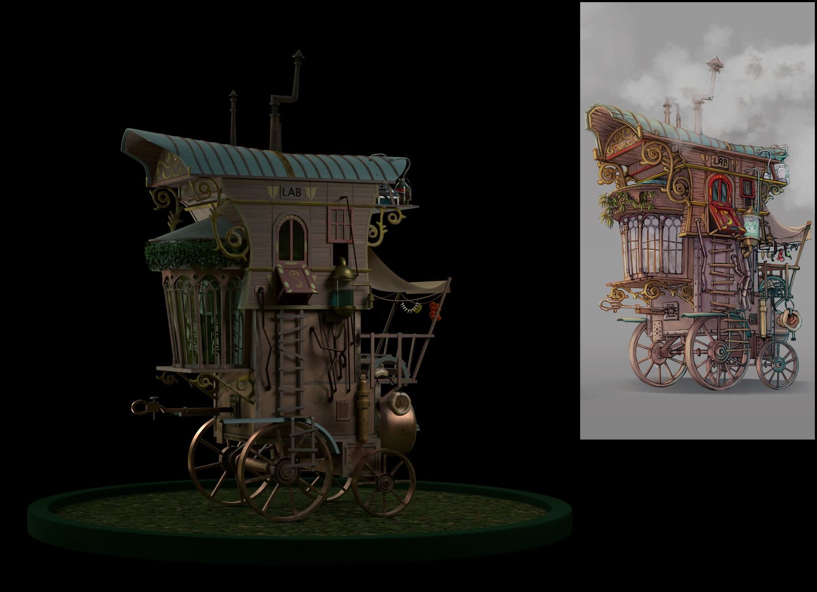 Marcel Keus - Steampunk-Gypsy Vehicle