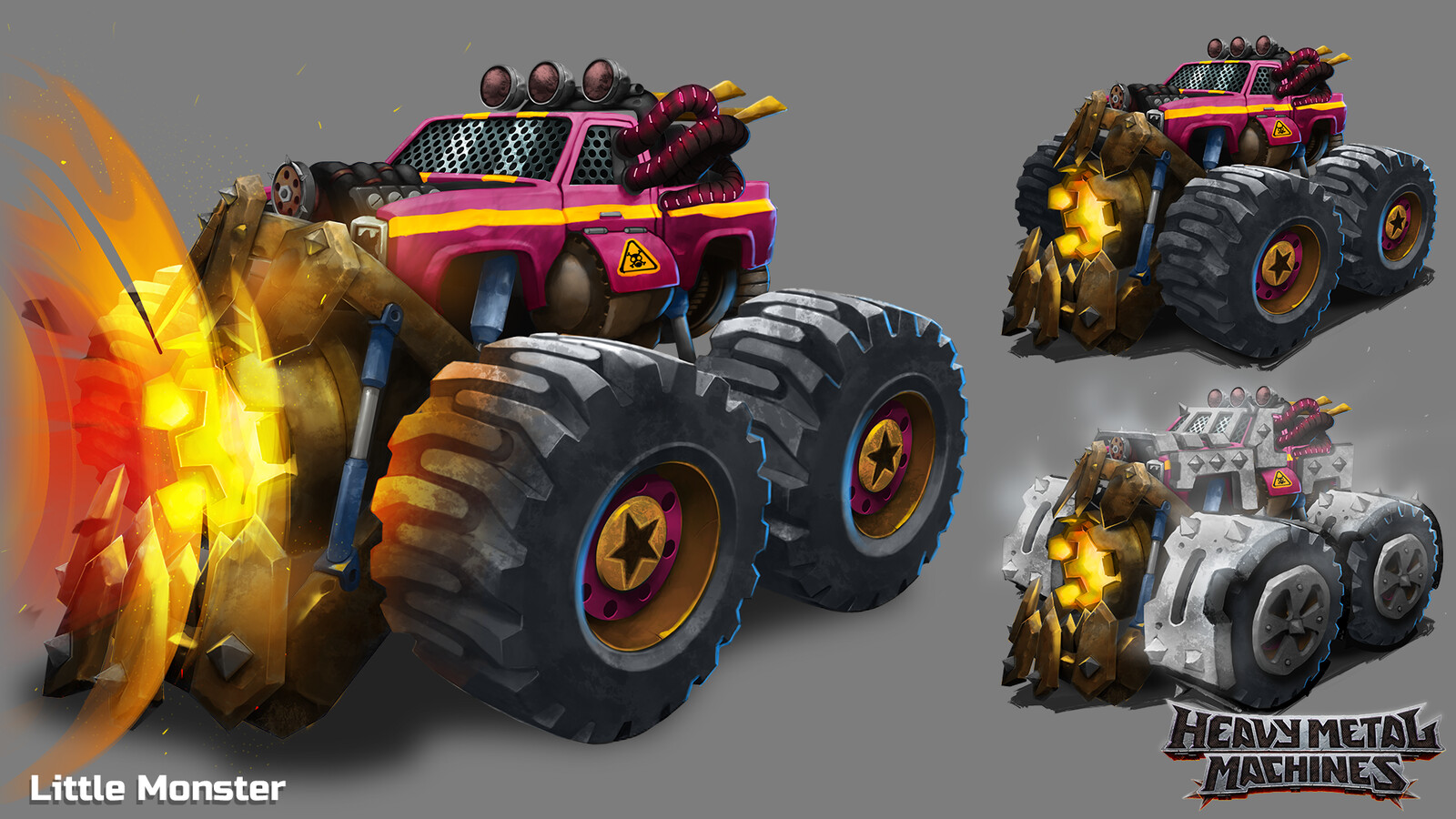 Michelangelo Almeida - Concept arts for Heavy Metal Machines project