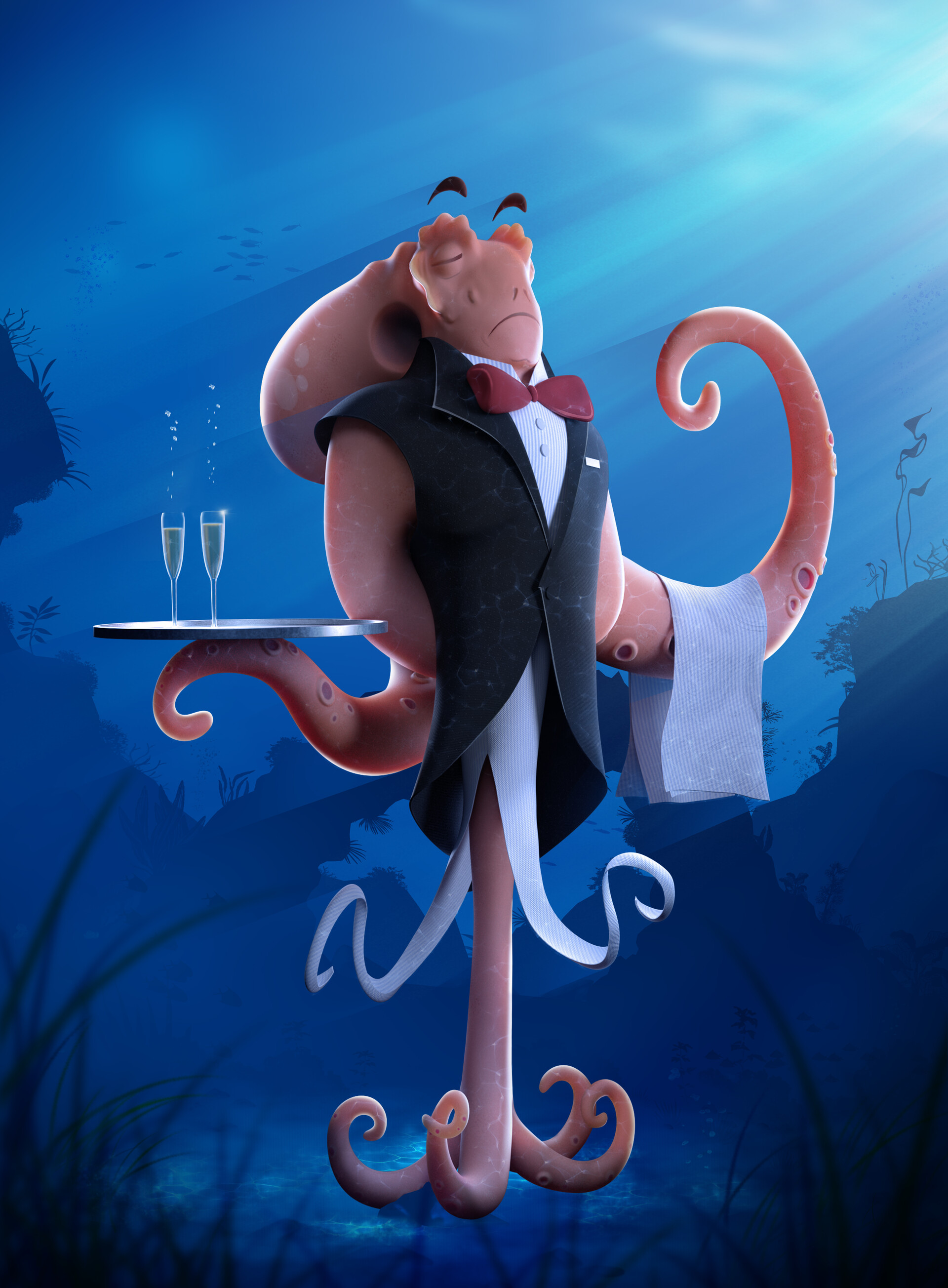 ArtStation - Eugène - Octopus Butler