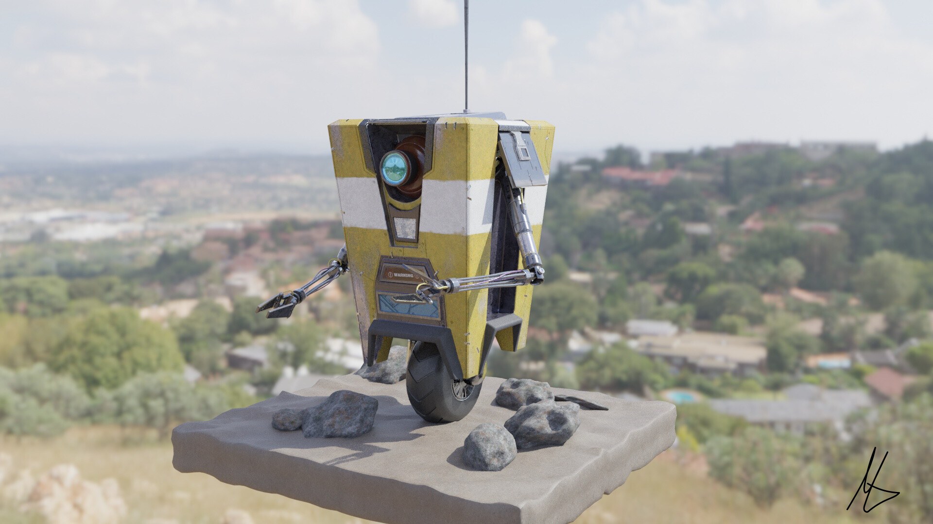 ArtStation - ClapTrap Model from Borderlands