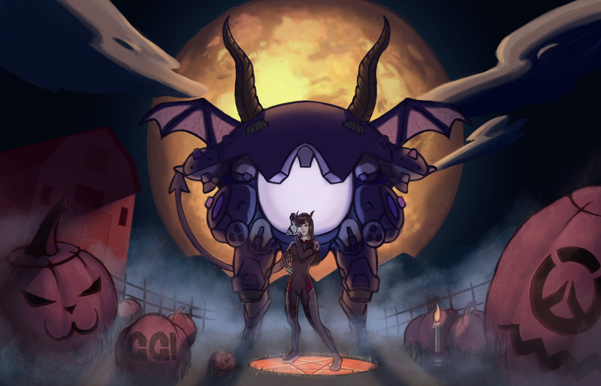 ArtStation - D.va Halloween