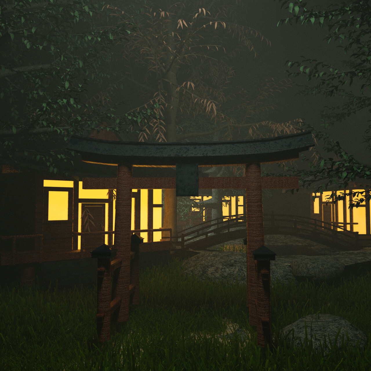 ArtStation - Japan forest looks