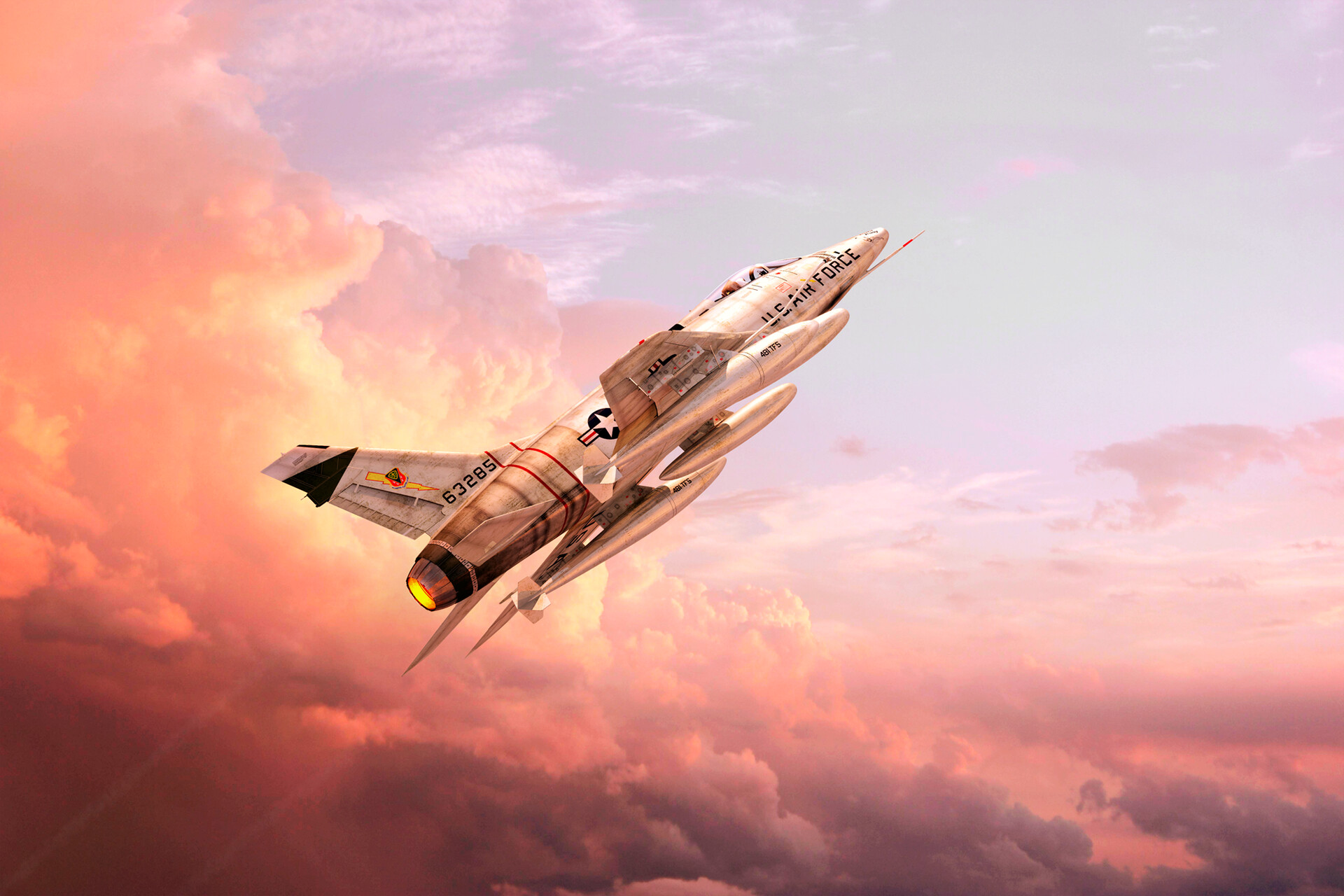 ArtStation - F-100 Super Sabre