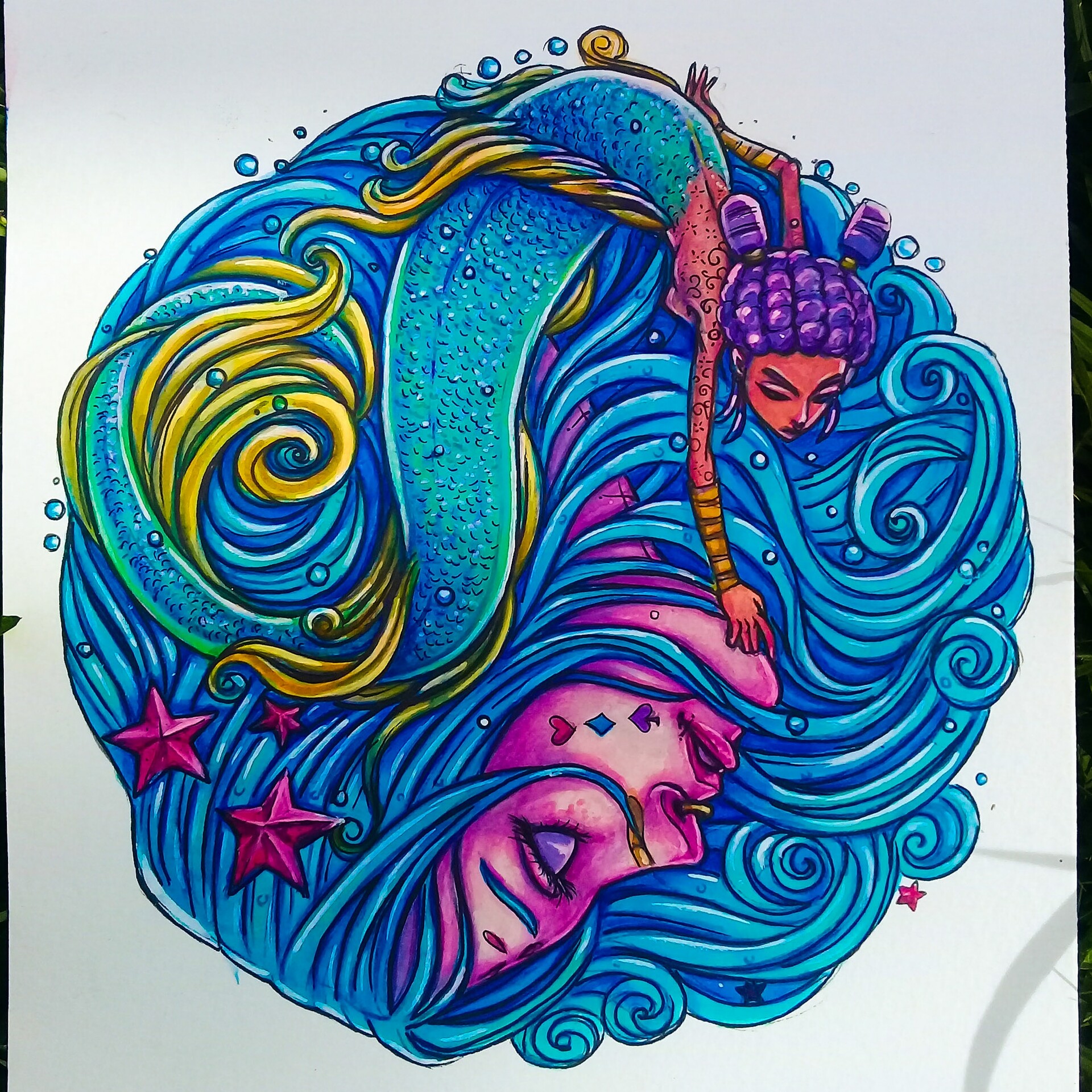 ArtStation - Blue mermaid