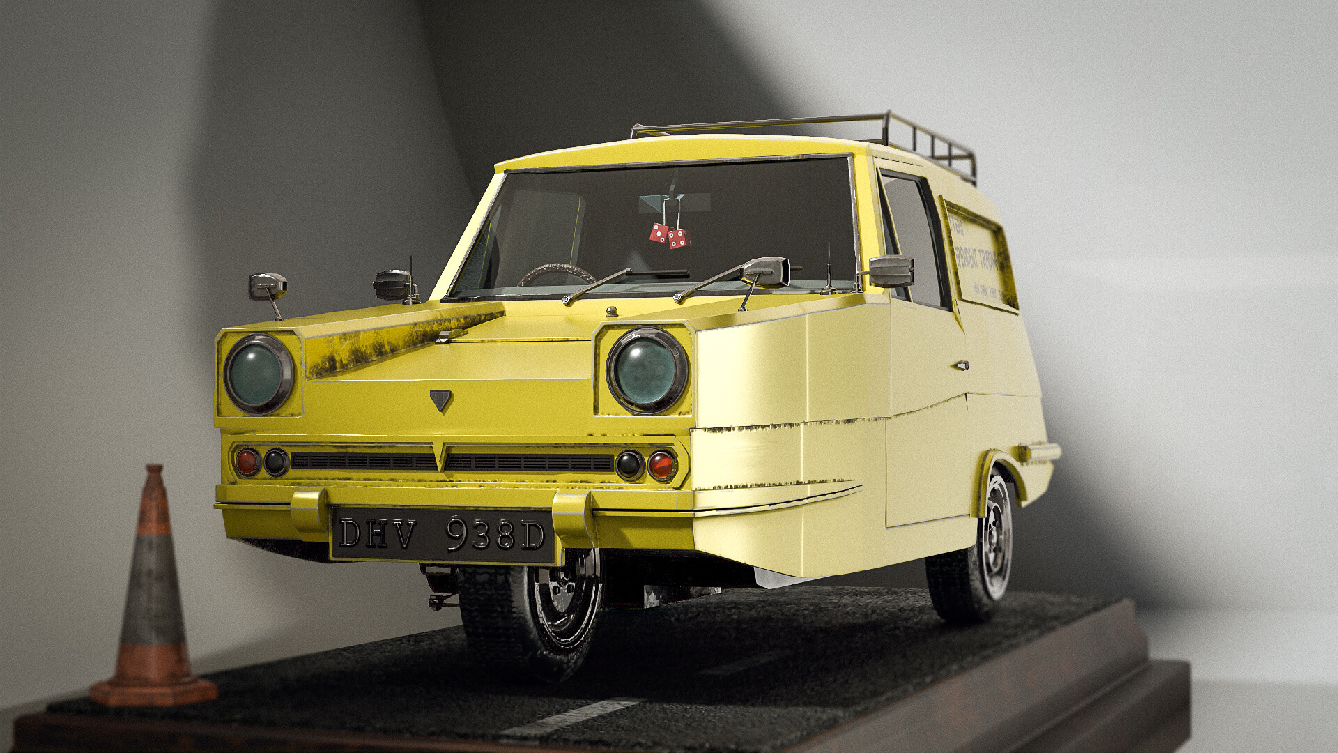 ArtStation - Only Fools and Horses, Reliant Robin ii