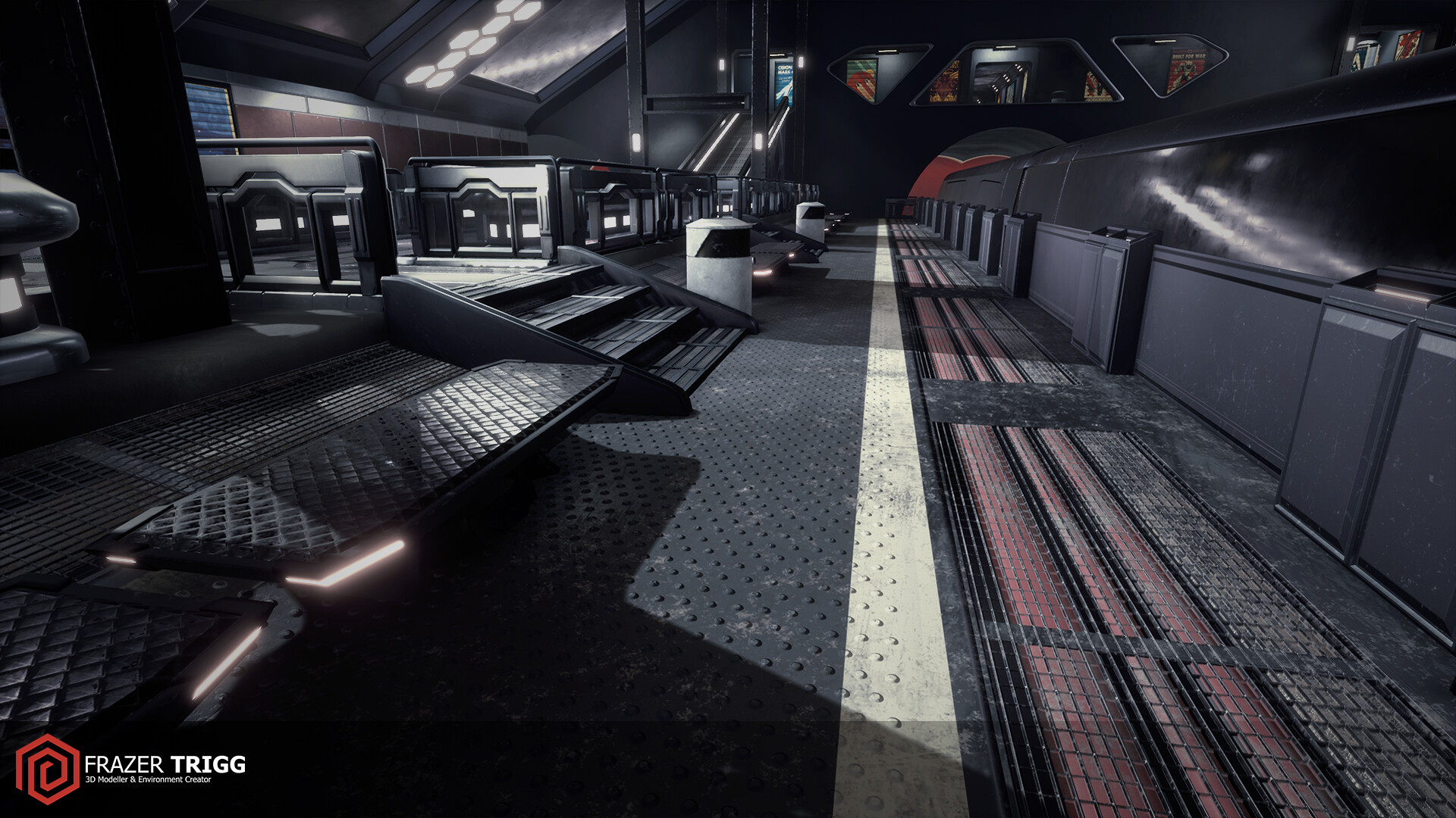 Frazer Trigg - Sci-fi Subway Station