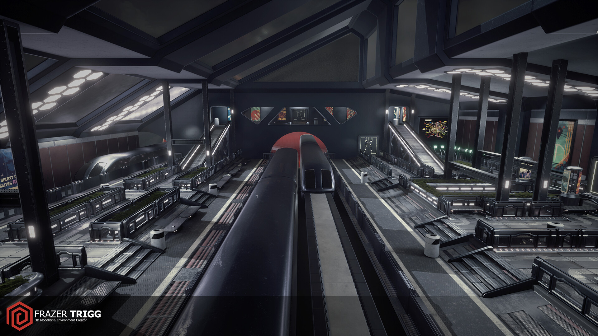 Frazer Trigg - Sci-fi Subway Station
