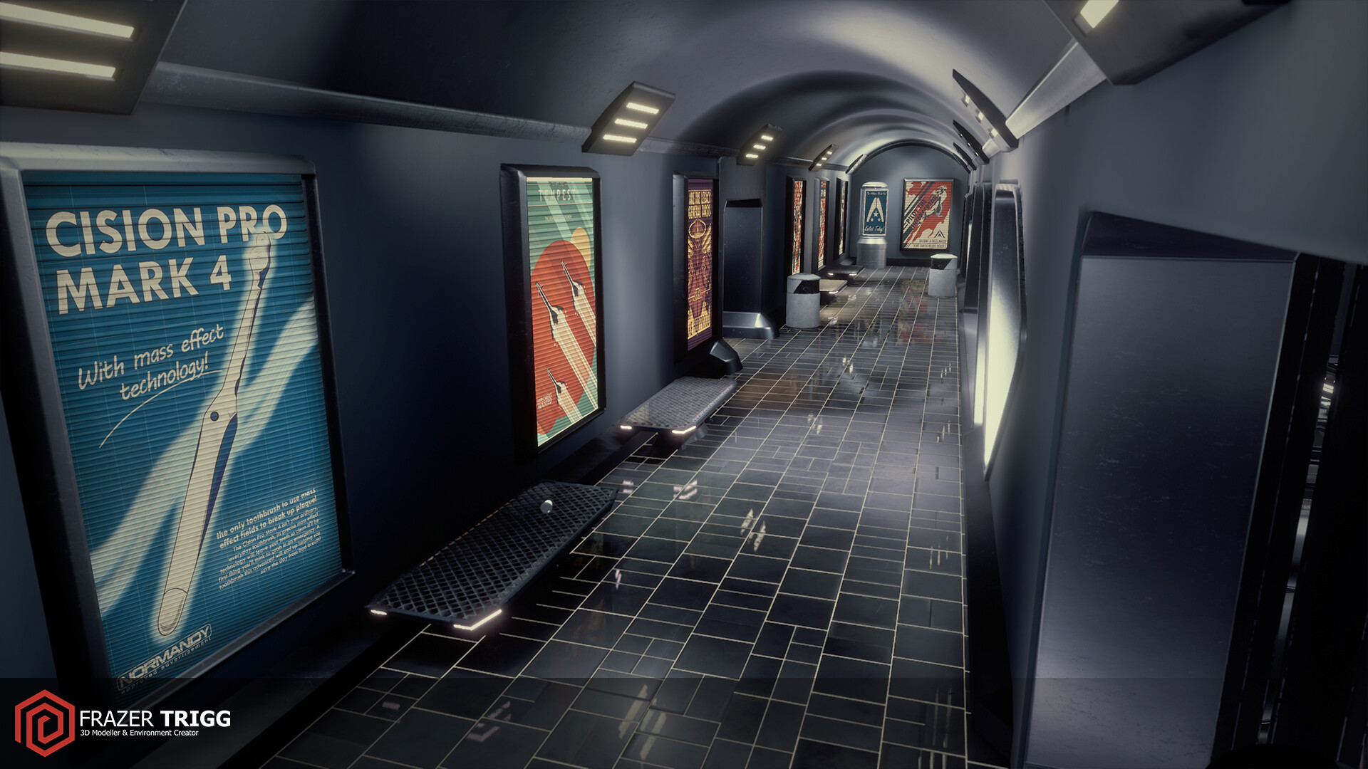 Frazer Trigg - Sci-fi Subway Station