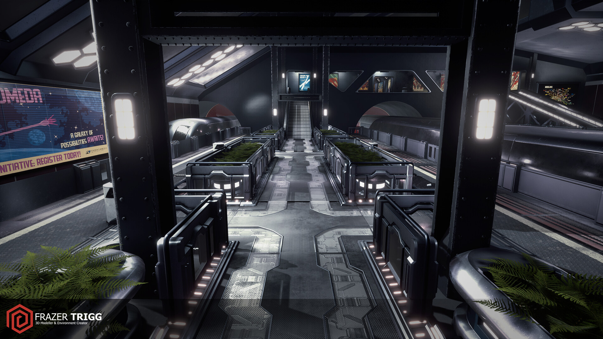 Frazer Trigg - Sci-fi Subway Station