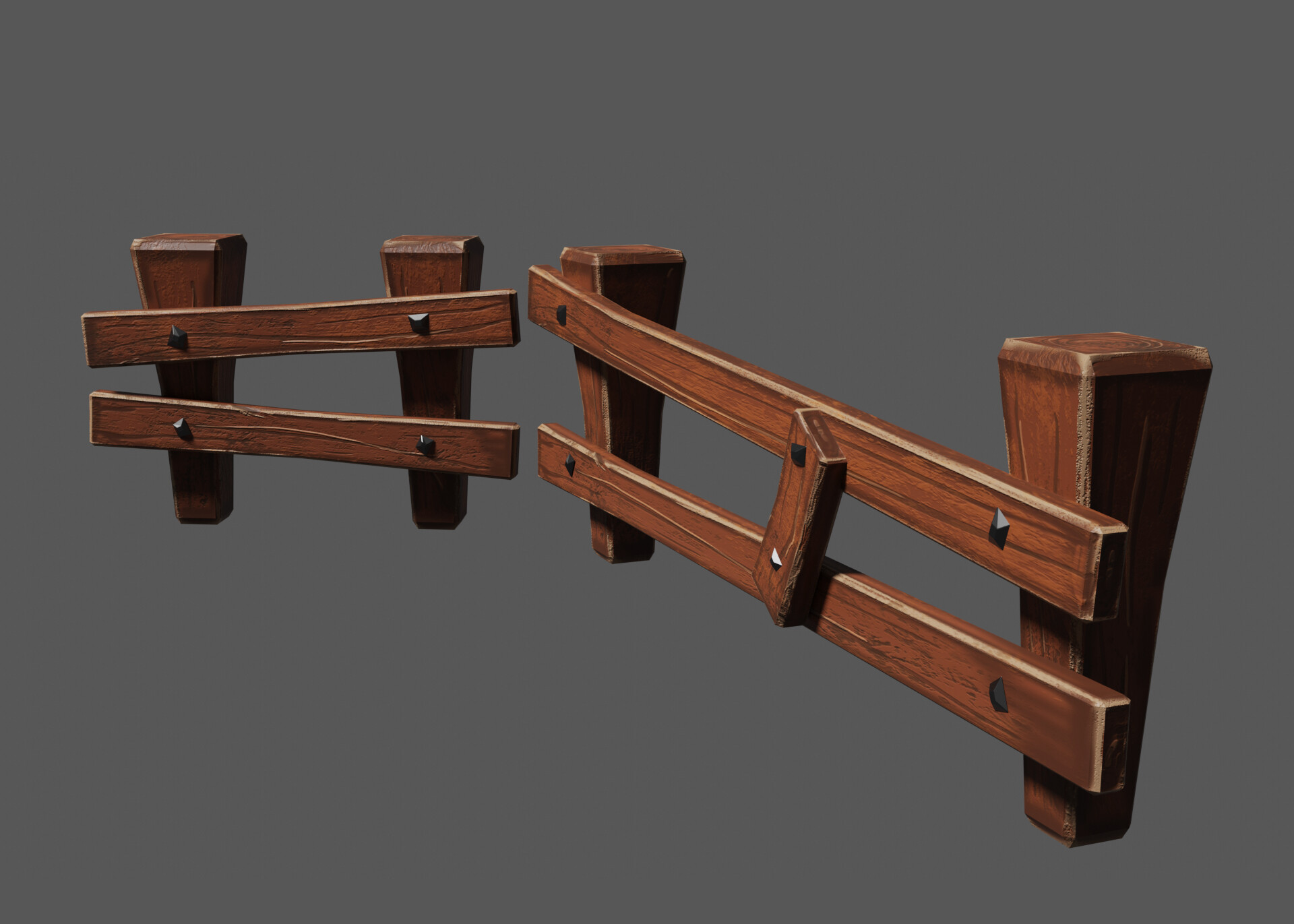 ArtStation - Lowpoly Fence