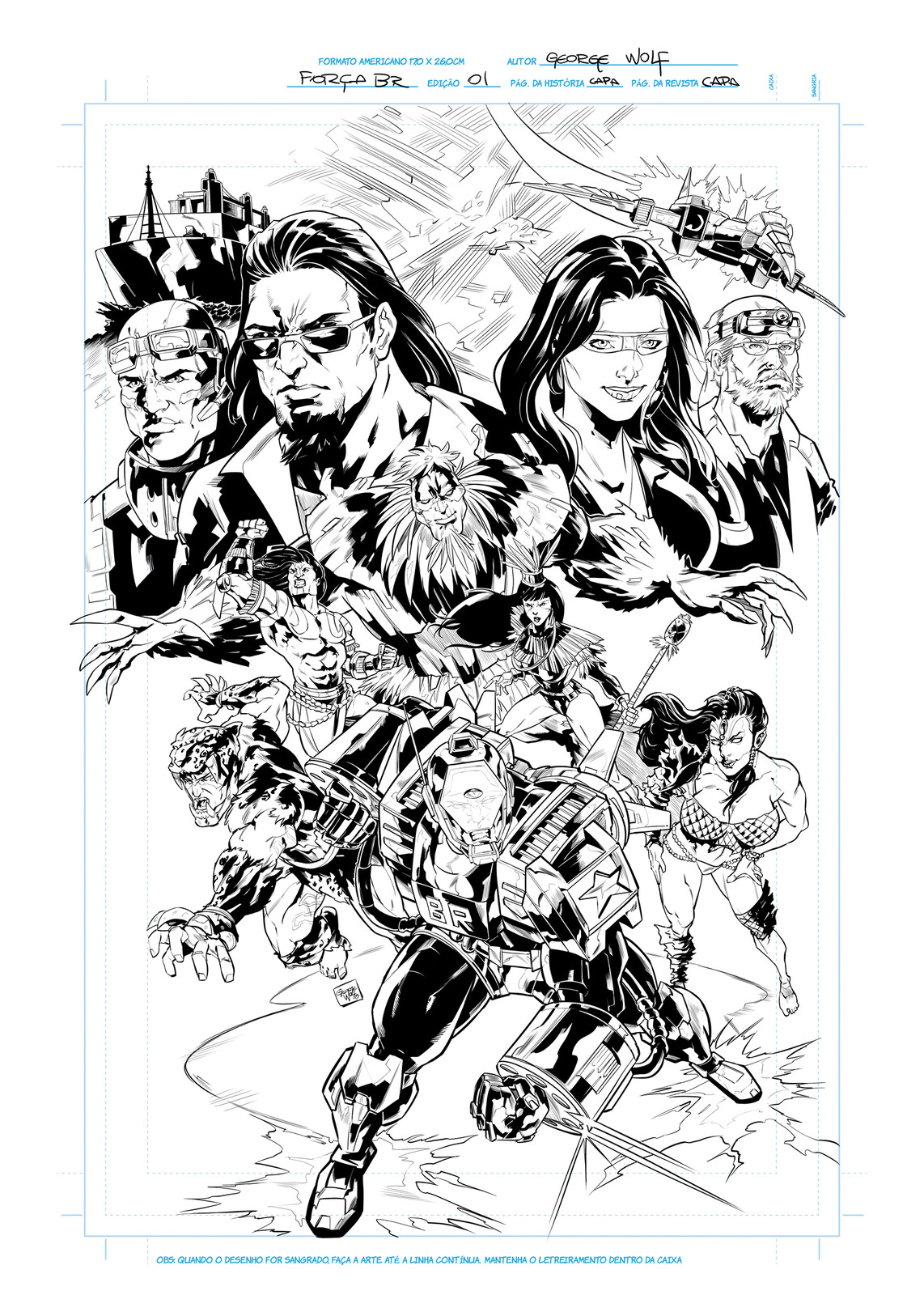 George Wolf - Cover Force BR Official Comics #1