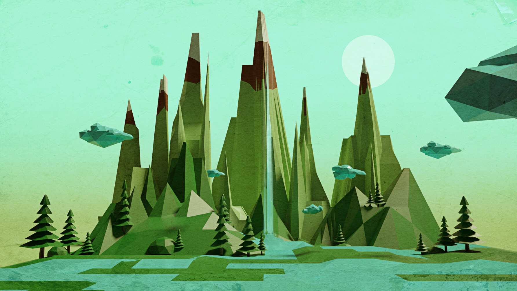 ArtStation - Low poly Landscape Art...