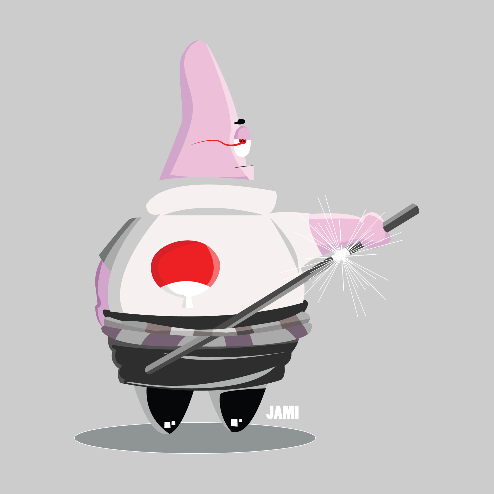 ArtStation - Patrick Star with Utchiha Style