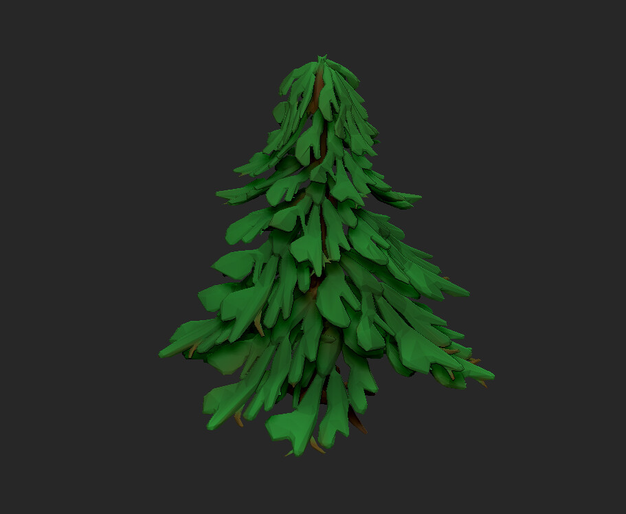 ArtStation - 3D sculpted tree
