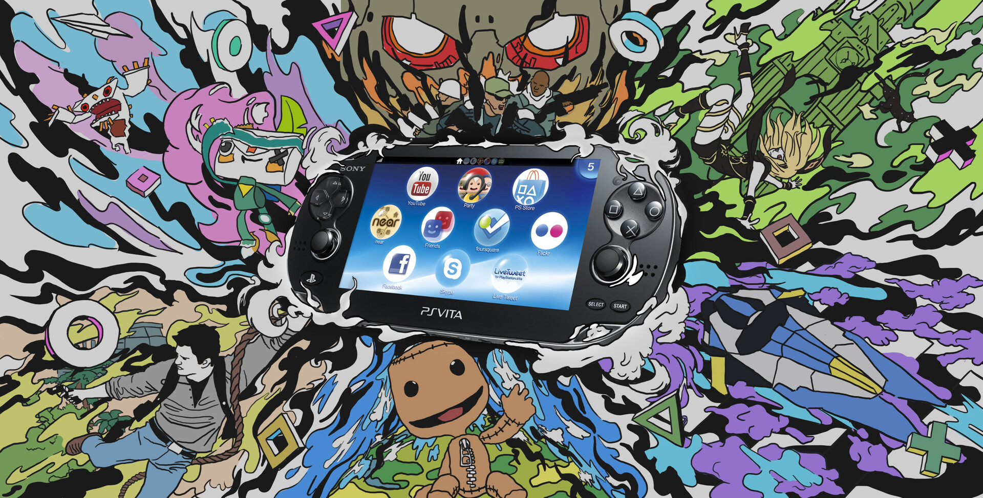 ArtStation - PS Vita Illustration