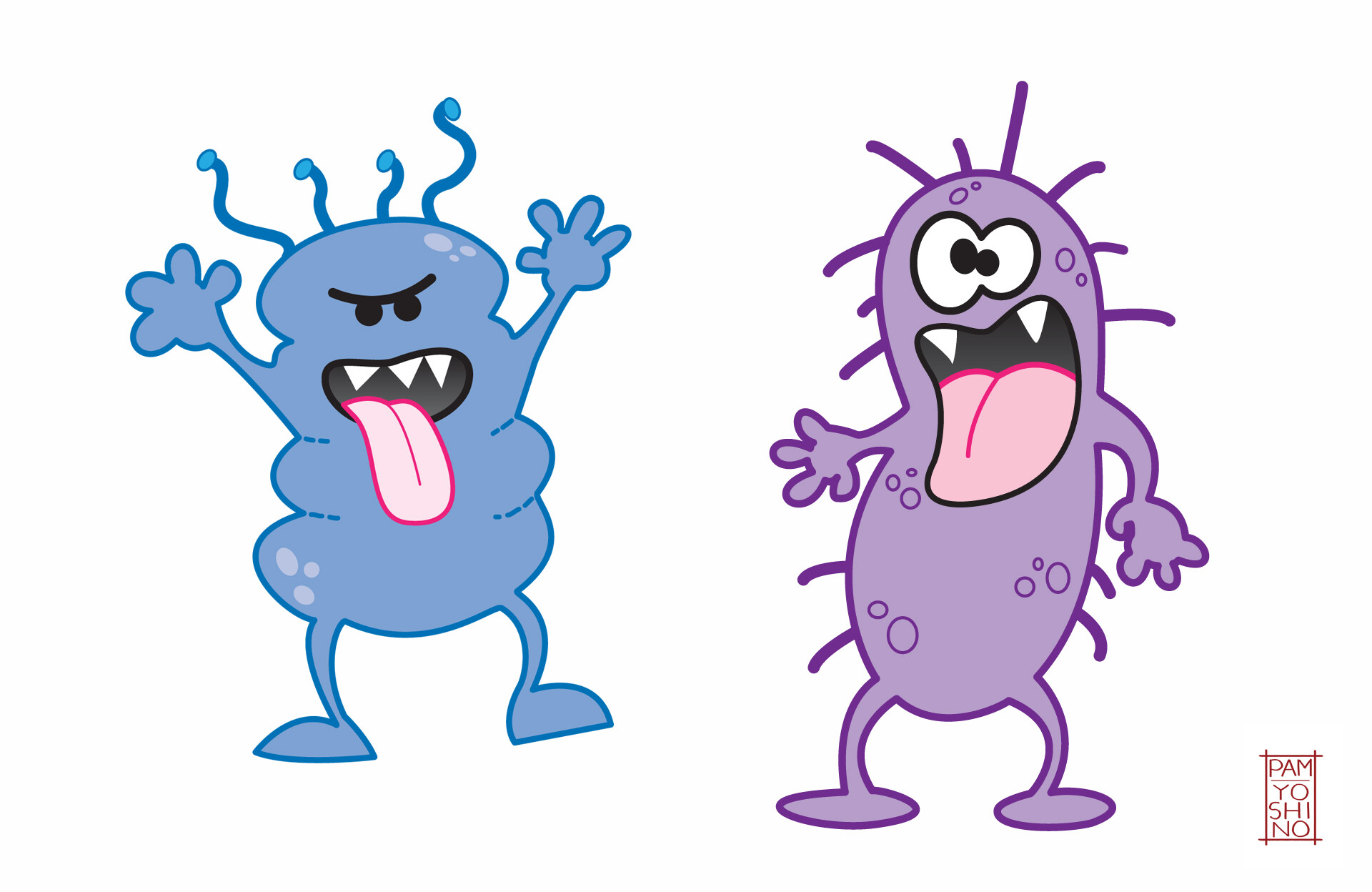 Evil Bacteria Cartoon