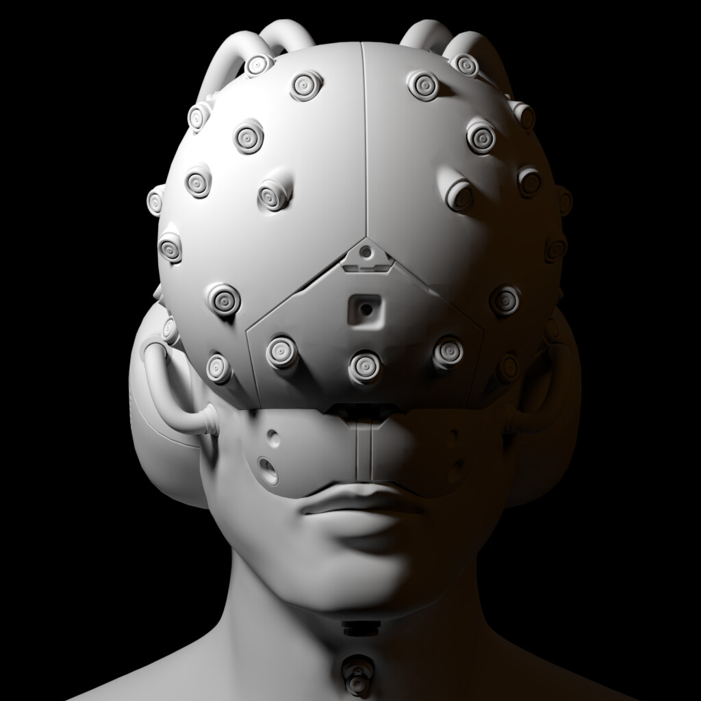 ArtStation - Cyborg Head Dude