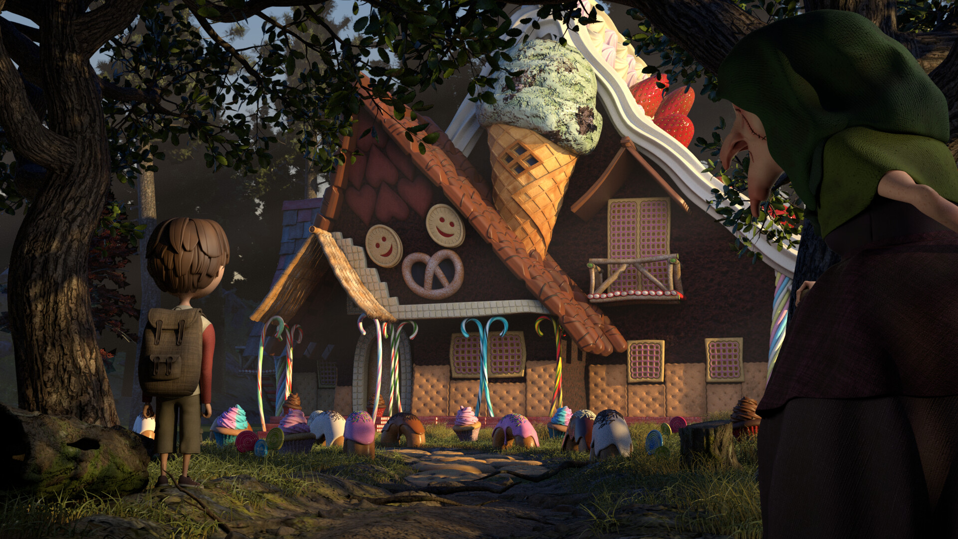 ArtStation - Mysterious Candy House