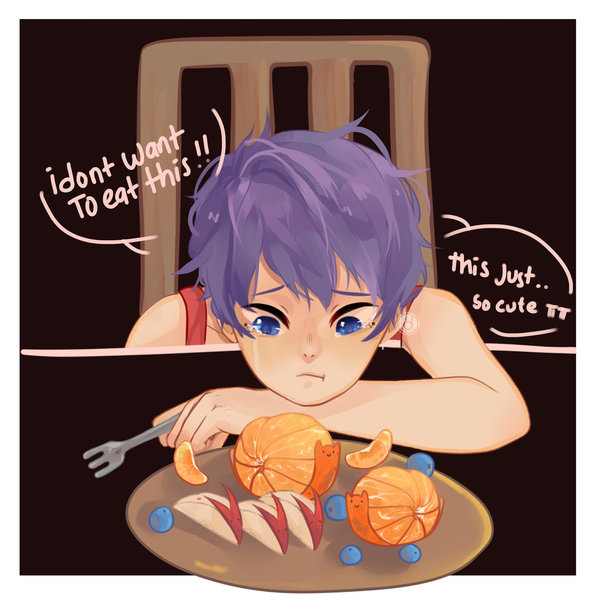 ArtStation - I Don't Want To Eat This!