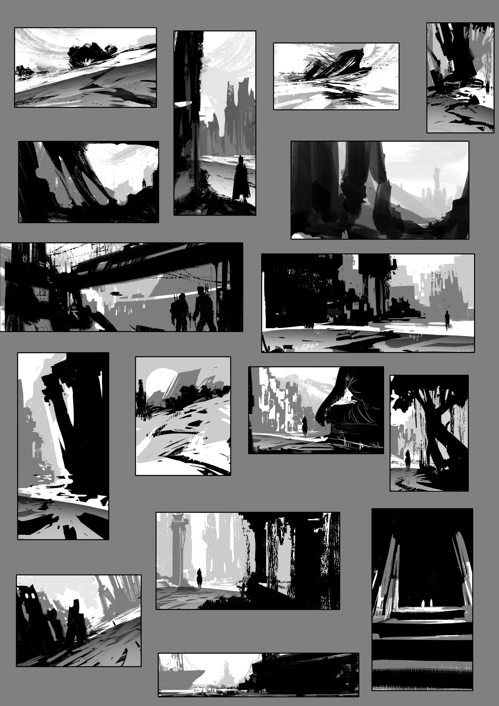 ArtStation - Thumbnail Sketches..