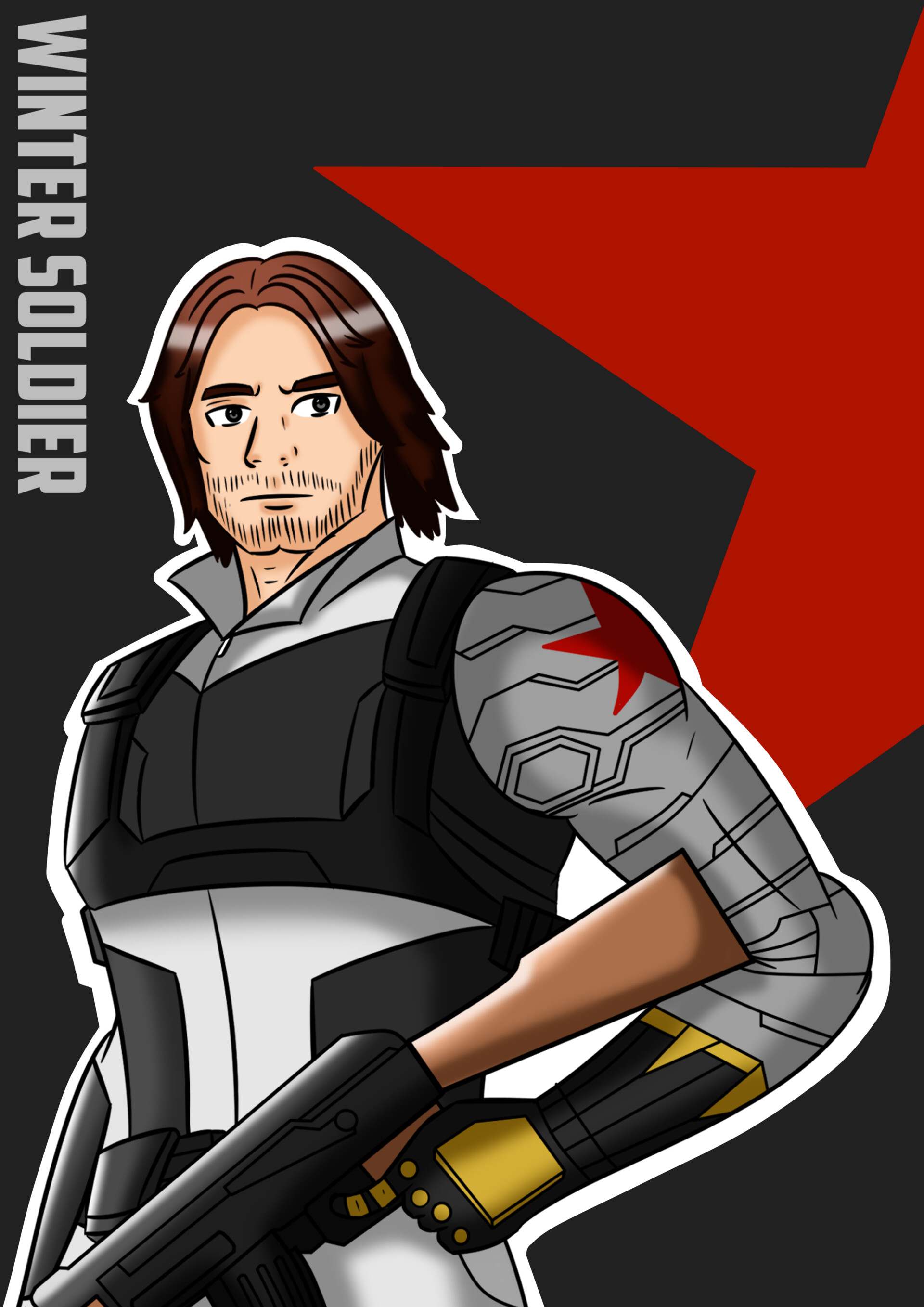 ArtStation - Winter Soldier (White Wolf)