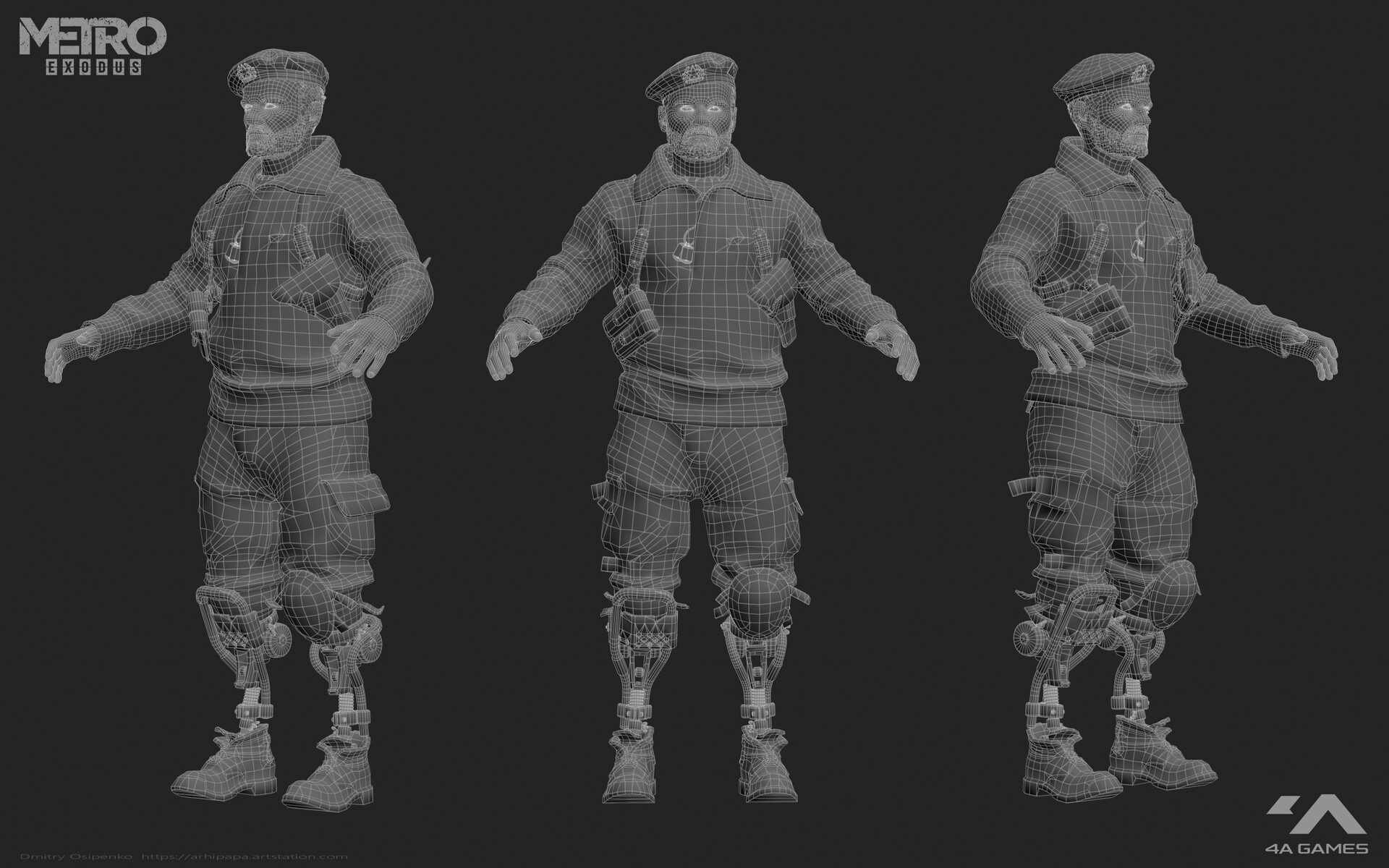 Dmitry Osipenko - Metro Exodus - Colonel Miller. Game model
