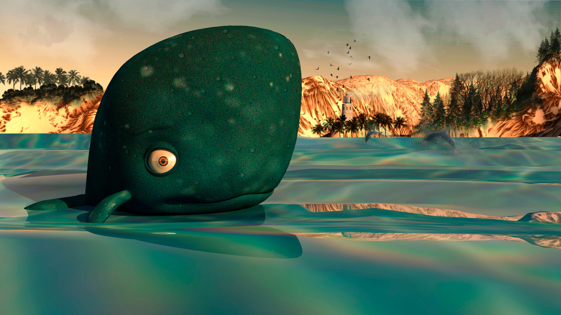 ArtStation - Ballena Cartoon.