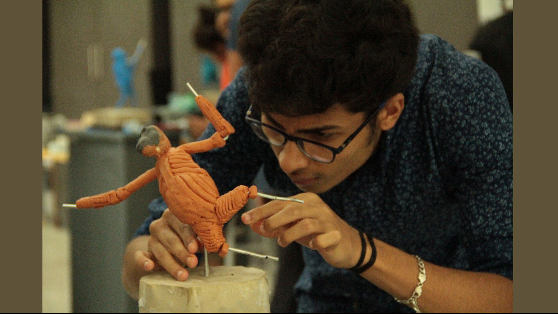 Balram Tiwari - Orangutan - The Goalkeeper - Clay model