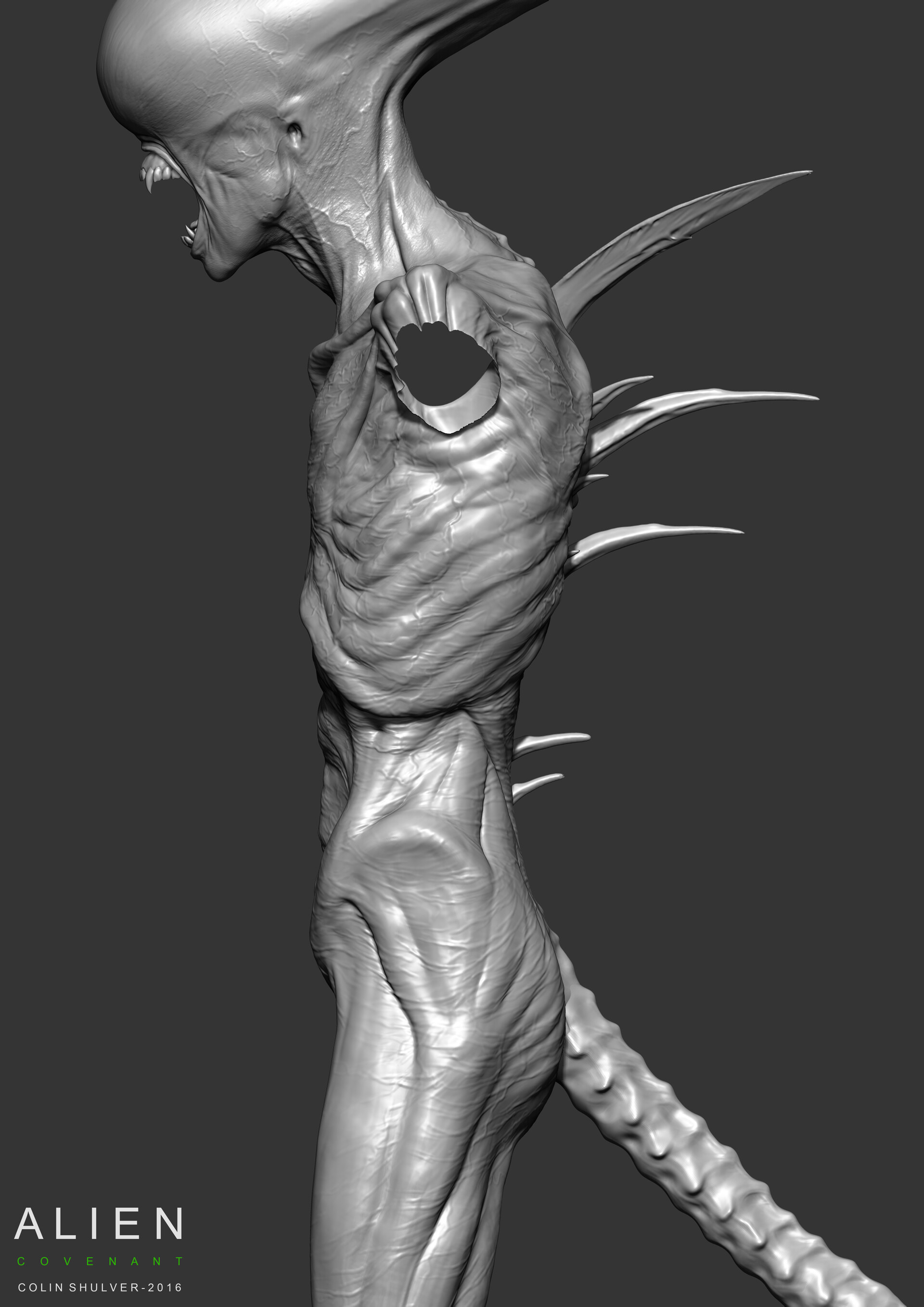 COLIN SHULVER - Alien Covenant - Neomorph