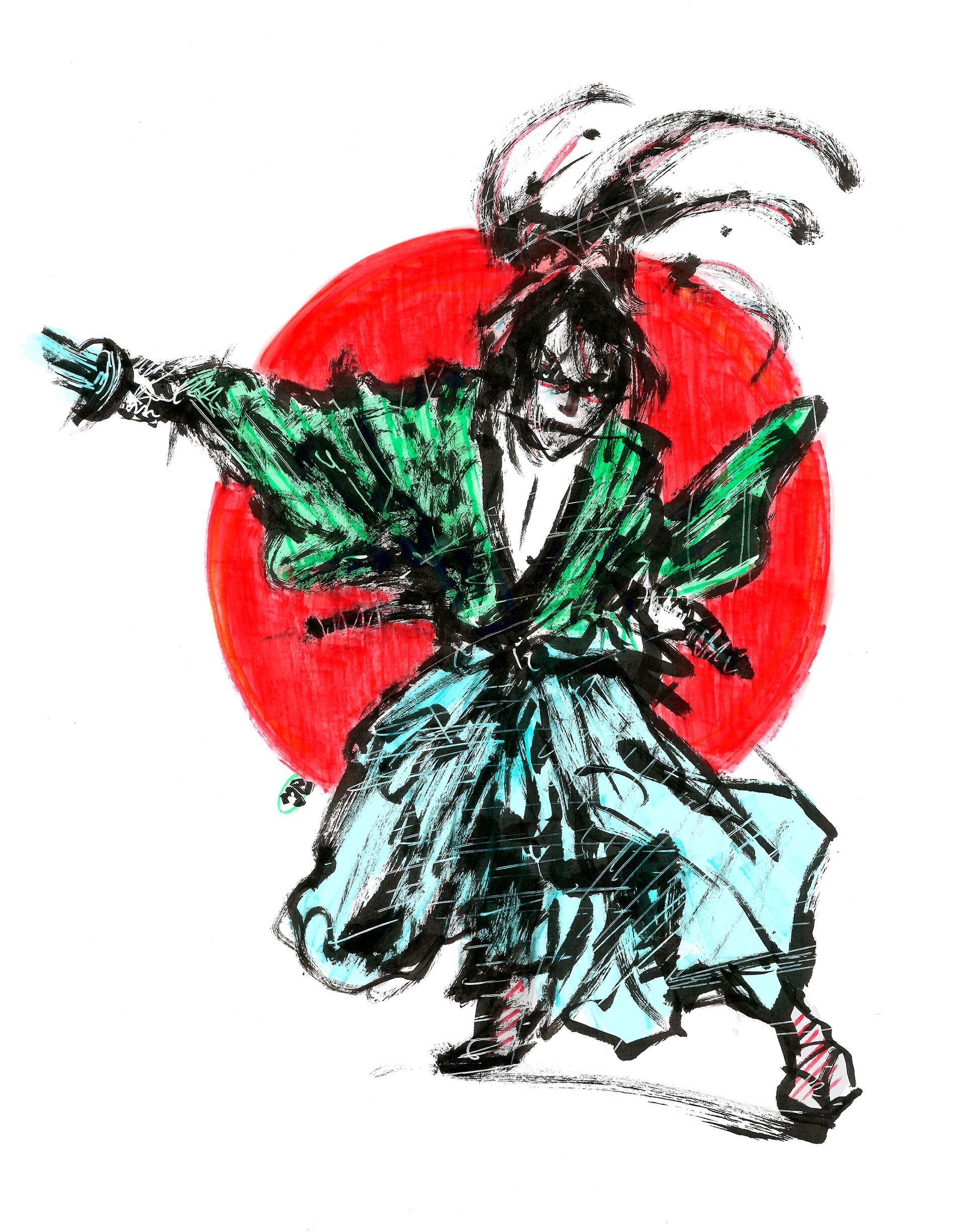 ArtStation - Ink samurai