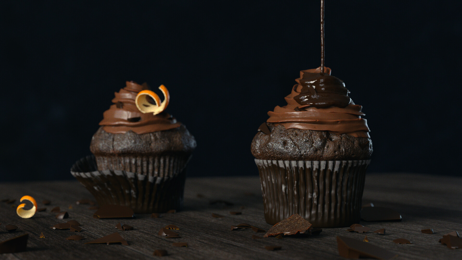 Veda Prashanth - Orange Chocolate Cupcake