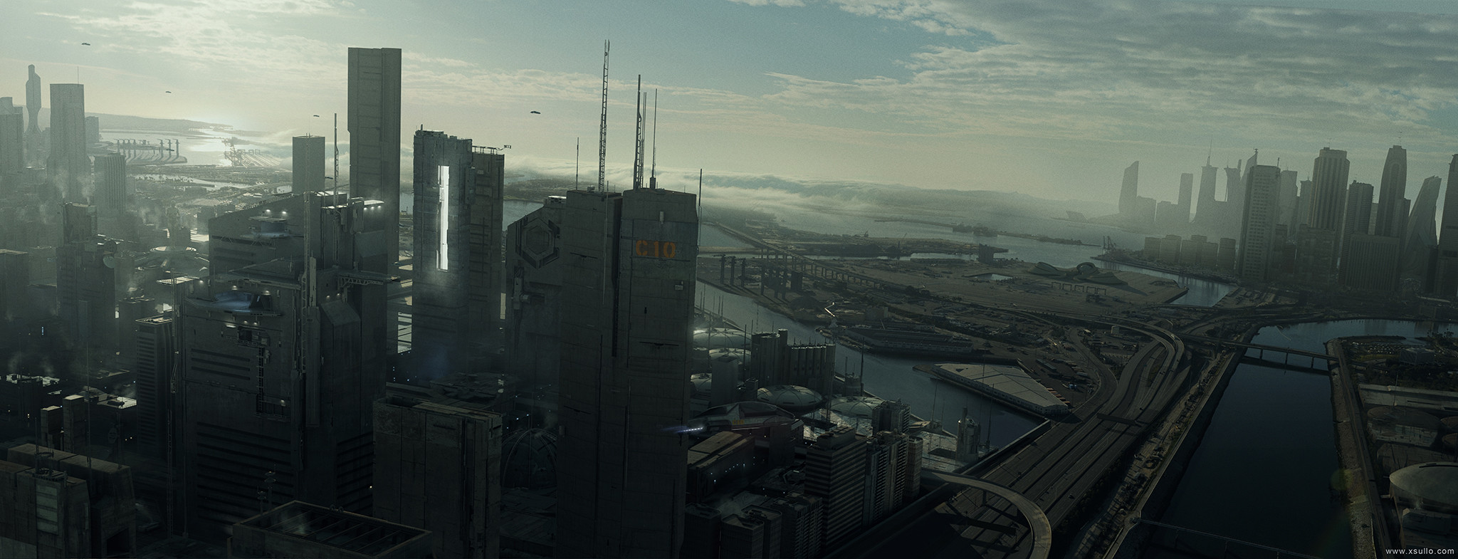 Sci Fi City by Nick Sullo : r/SuperStructures