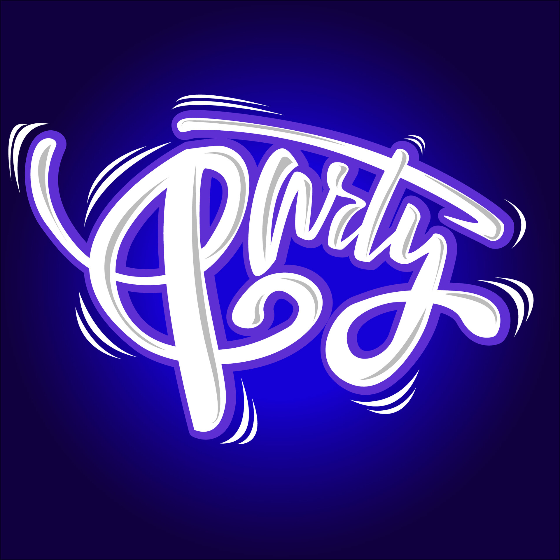 ArtStation - party lettering