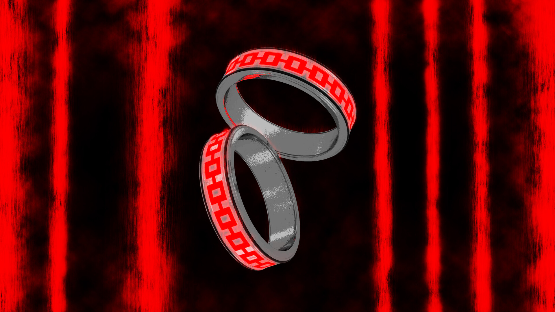 ArtStation - Neon Rings | Red | Chain Design