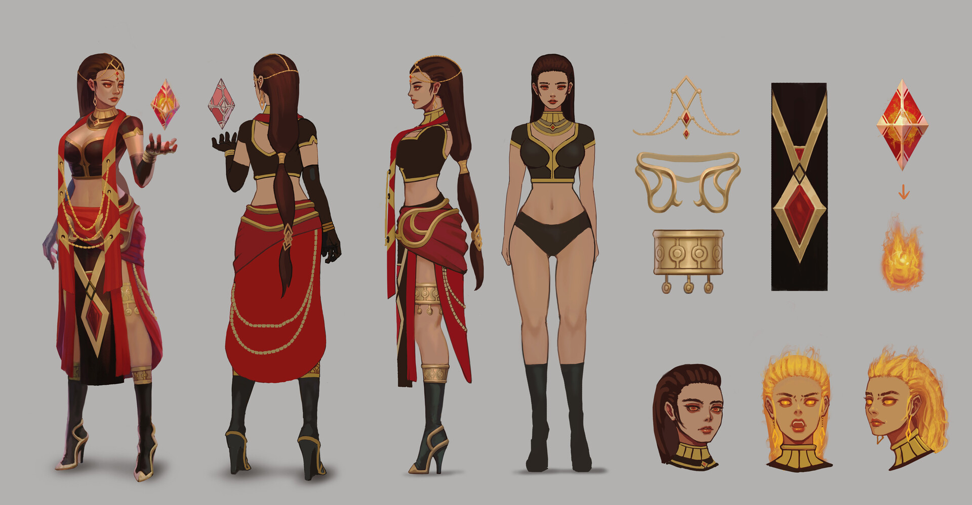 Fire Mage Concept Art