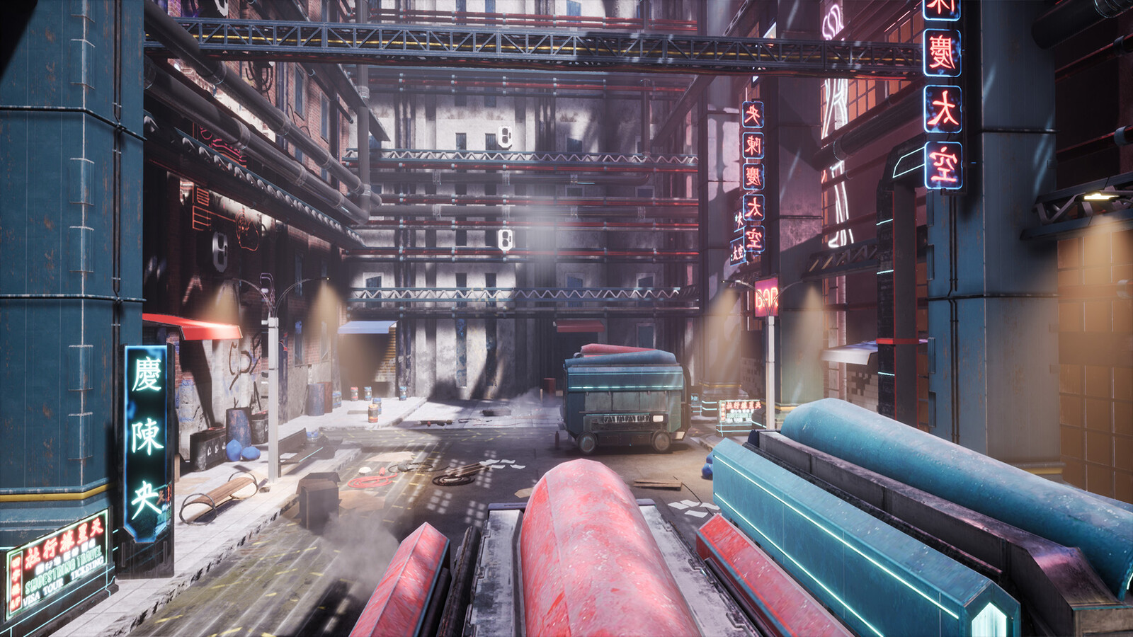 Leartes Studios - CyberPunk Outdoor Environment Asset Set