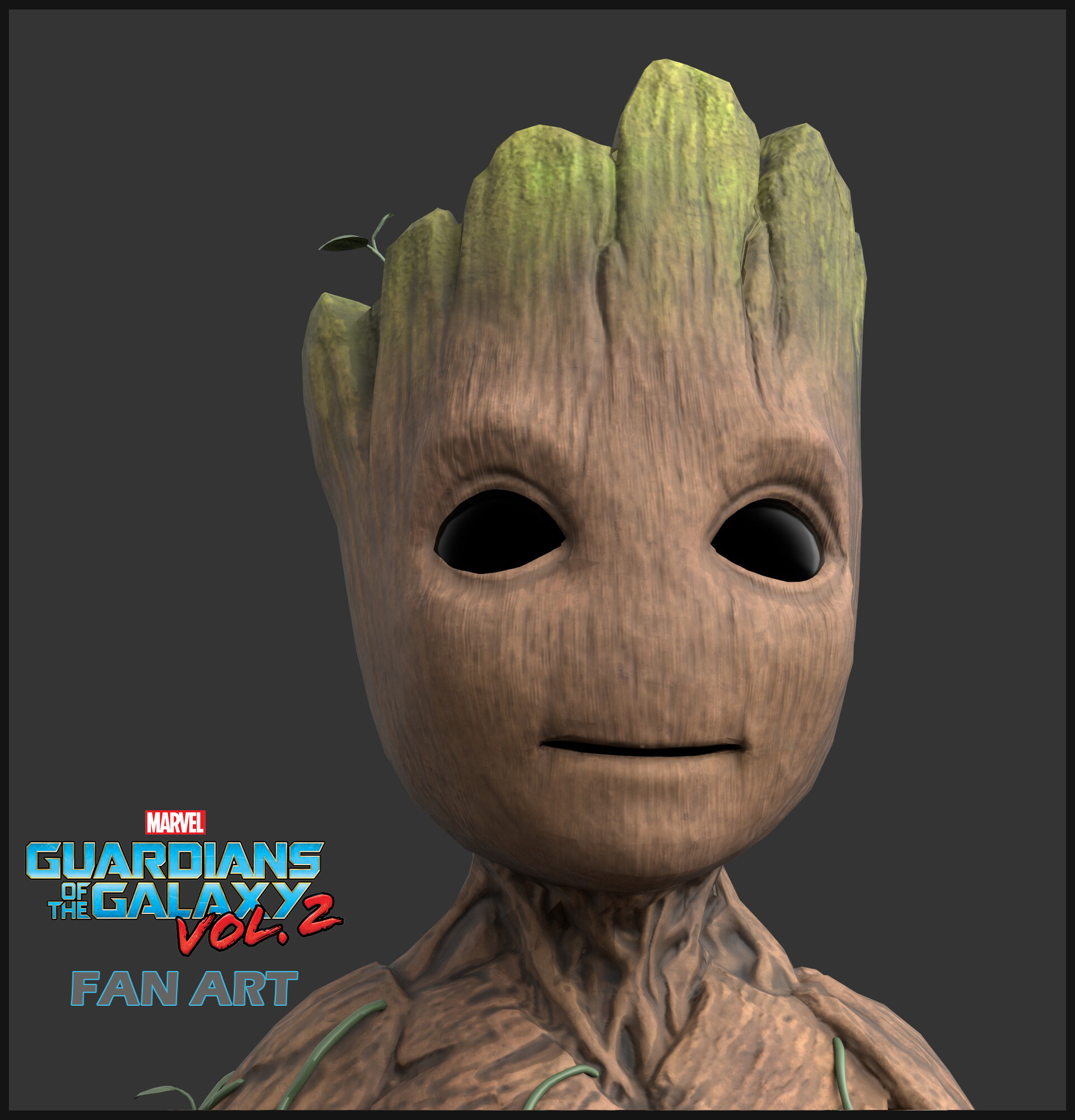 ArtStation - Baby Groot fan art