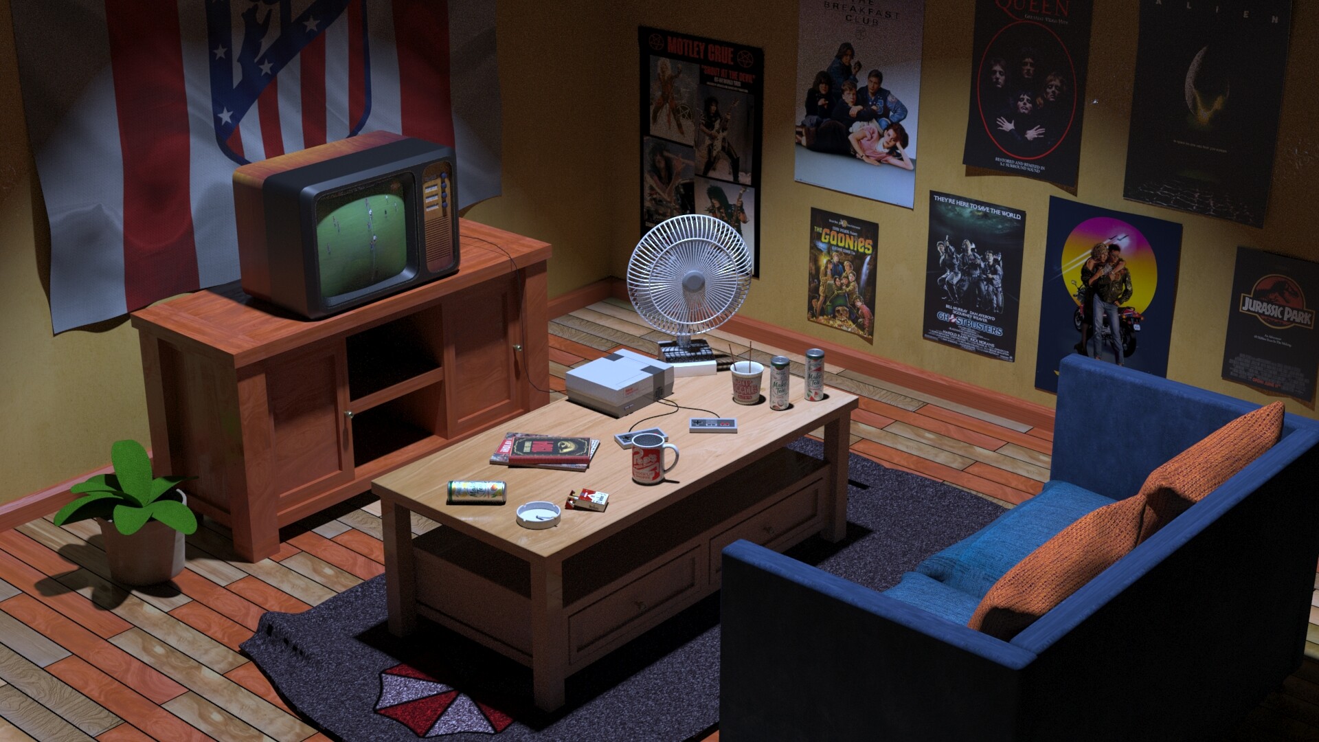 ArtStation - 80'S GEEK ROOM