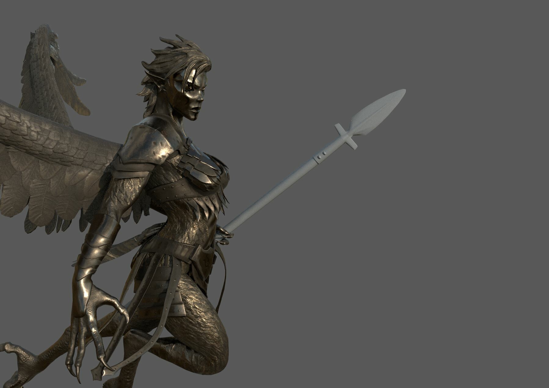 Bjarke Frid - Harpy Statue