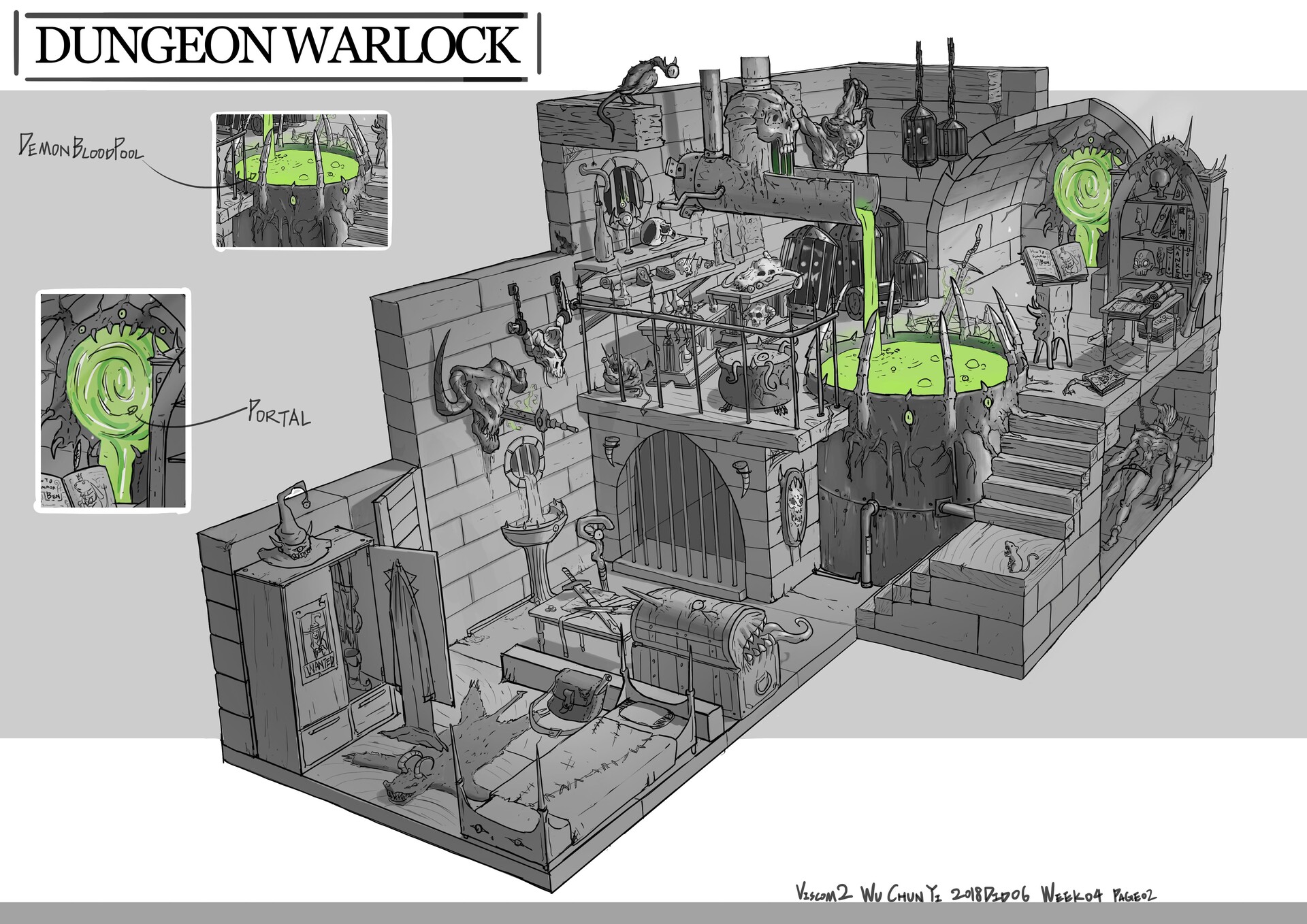 ArtStation - Warlock's room design