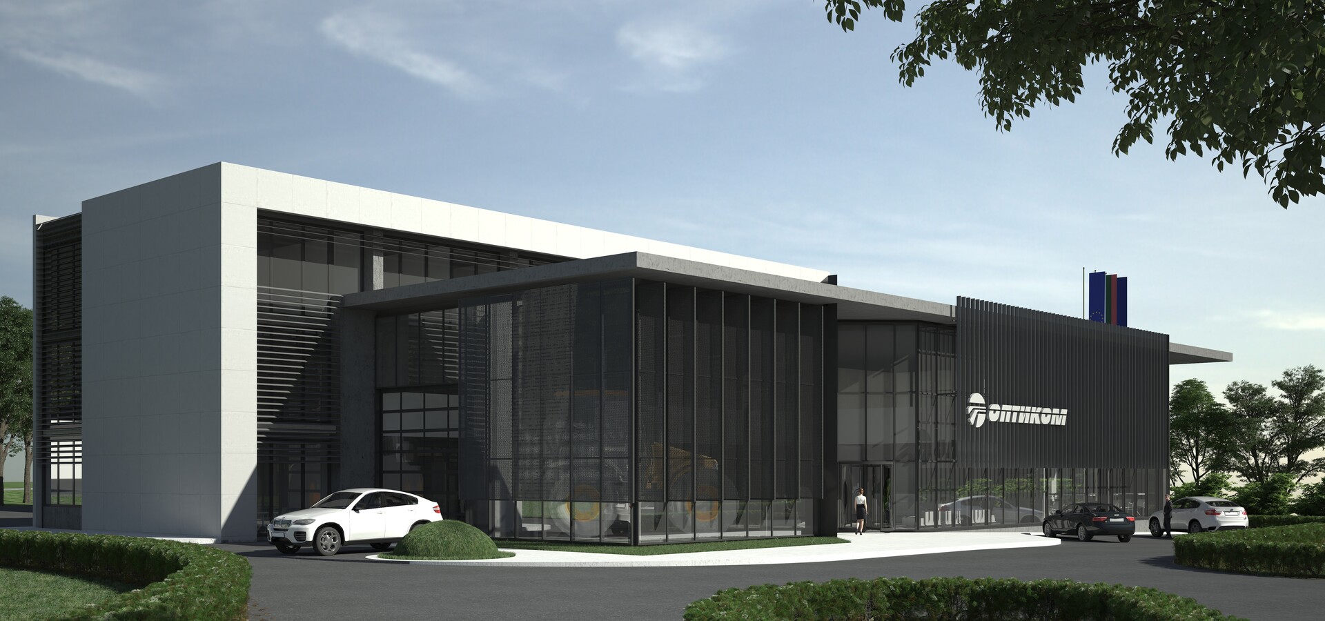 ArtStation - Architectural render of a showcase building