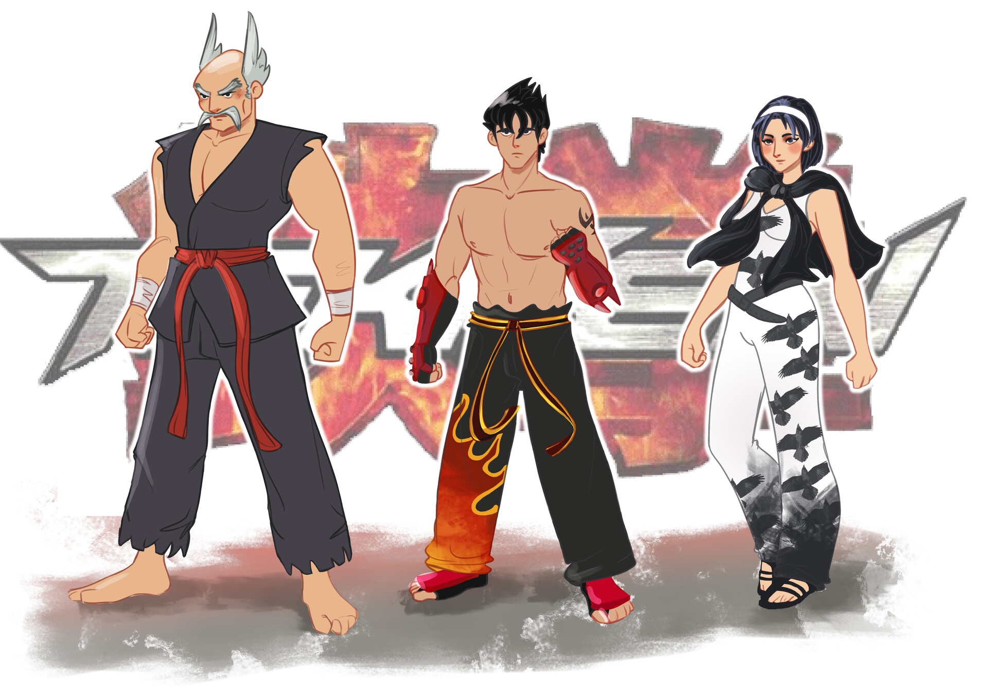 ArtStation - Childhood Tv Nostalgia_Tekken redisign