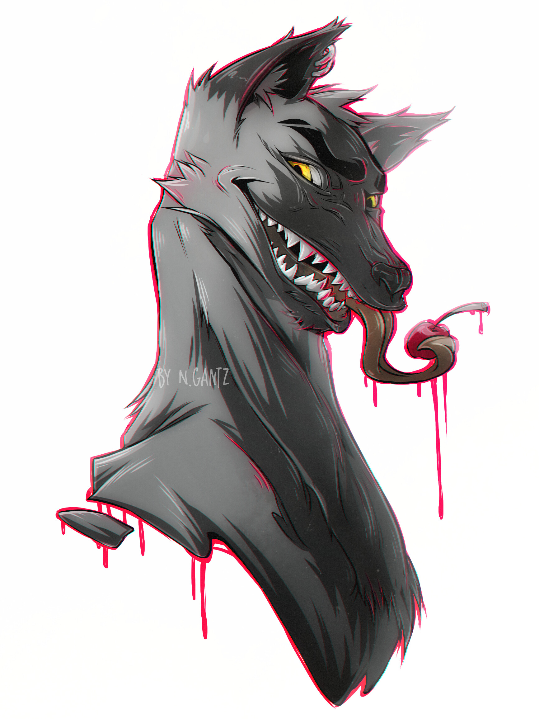 ArtStation - Cherry Wolf sketch