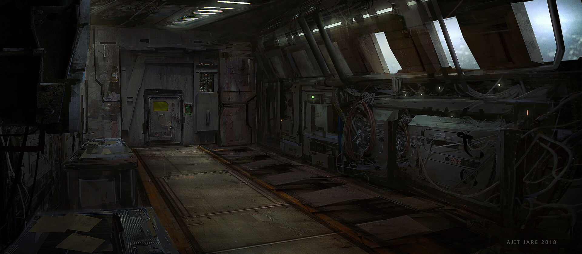 ArtStation - Corridor & Control Room