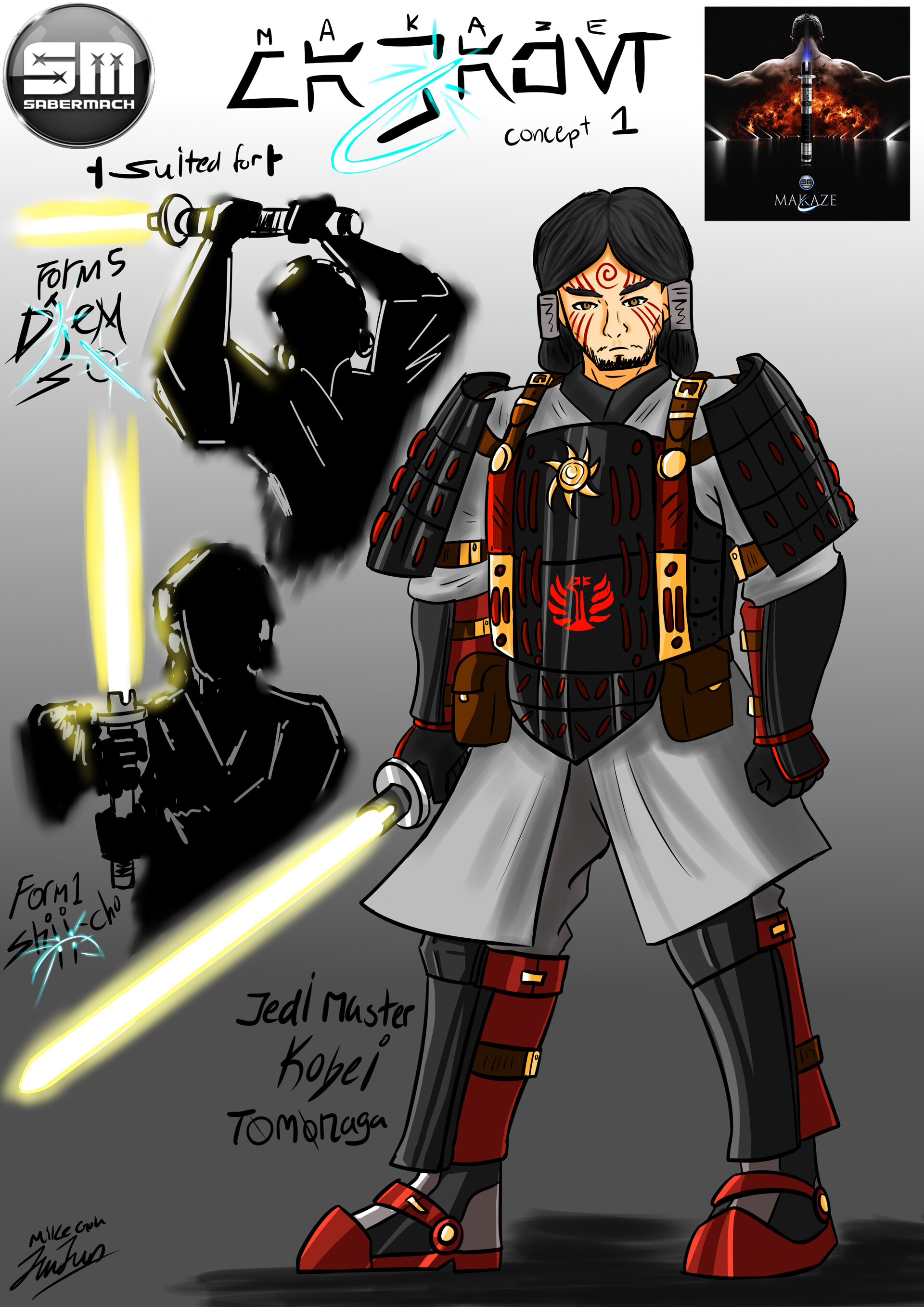 ArtStation - Sabermach Makaze Concept 1