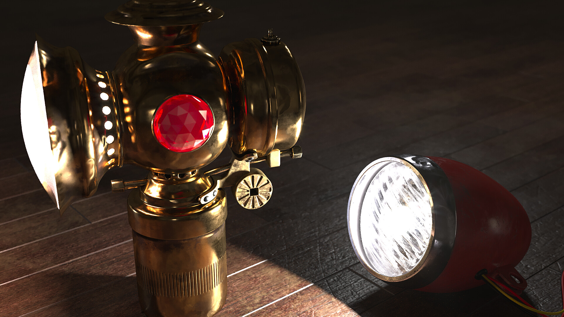 ArtStation - Vintage Cycle lamps