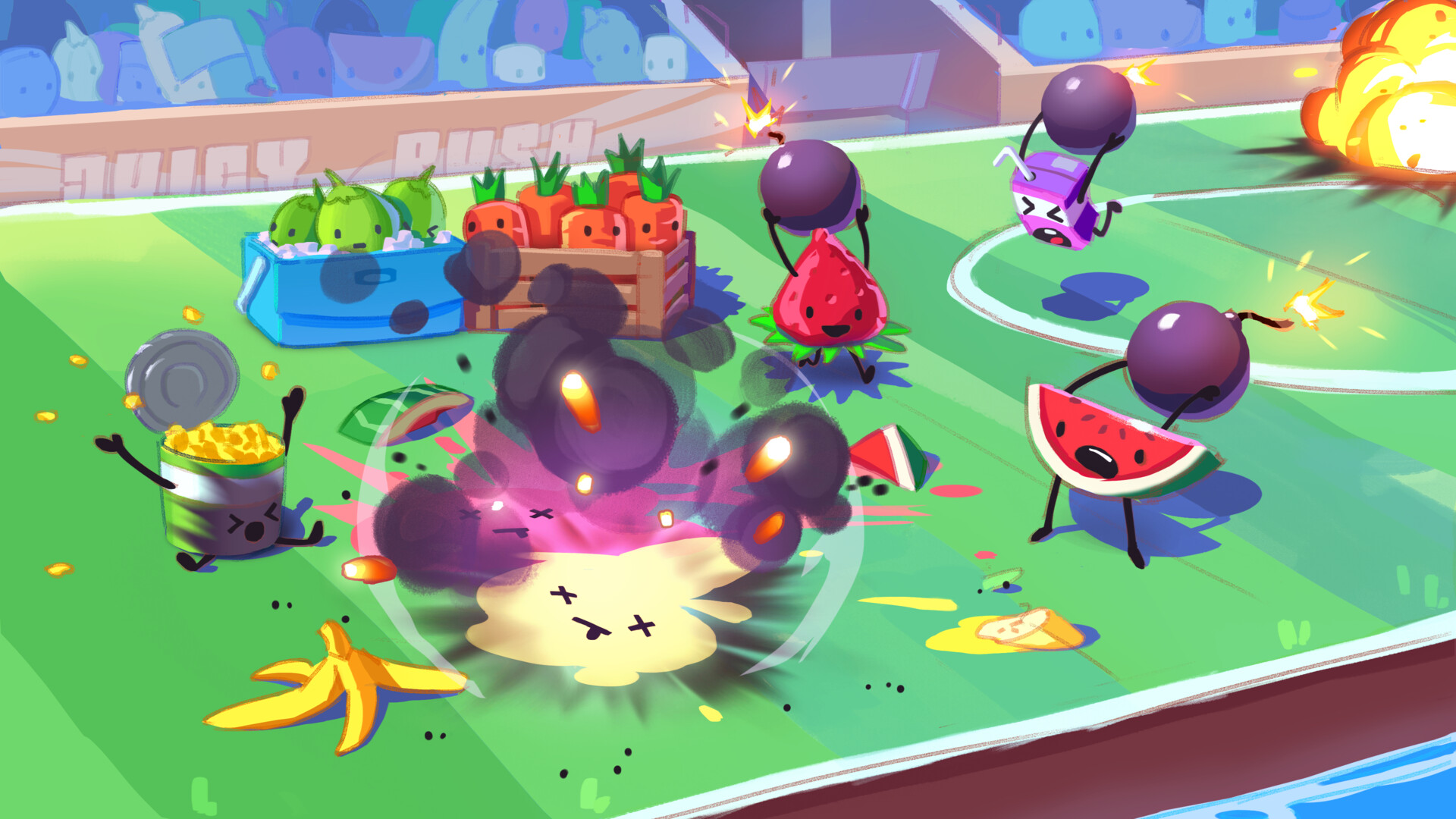 ArtStation - Boom Party - mood concept and UI